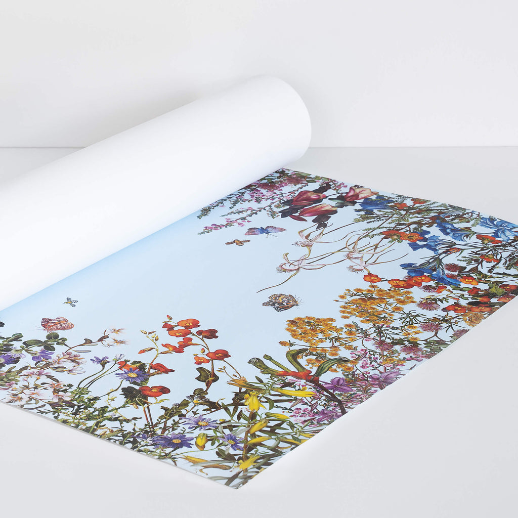 Woodlands Wrapping Paper - Field Blue | All Products Available in Wholesale